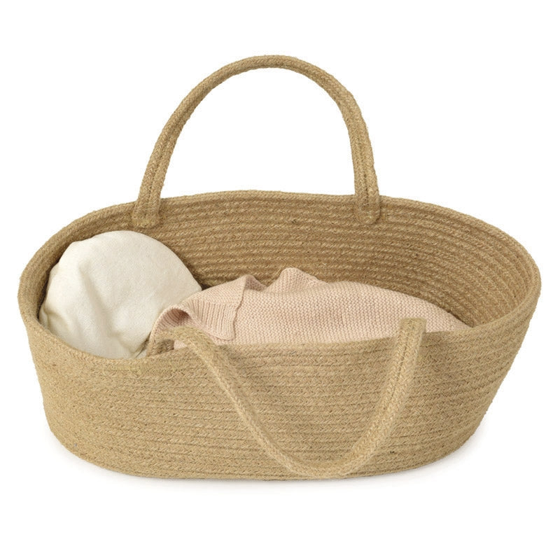 Egmont – Carry Cot - Woven Rope with Cotton Bedding – The Little Toy Shop