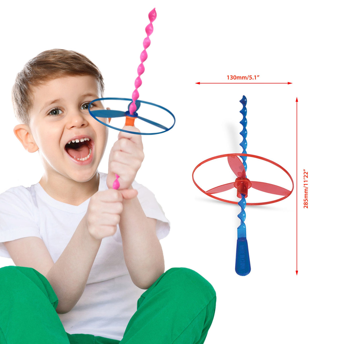 Flying Wing Prop Top - Spin and Fly Toy – The Little Toy Shop