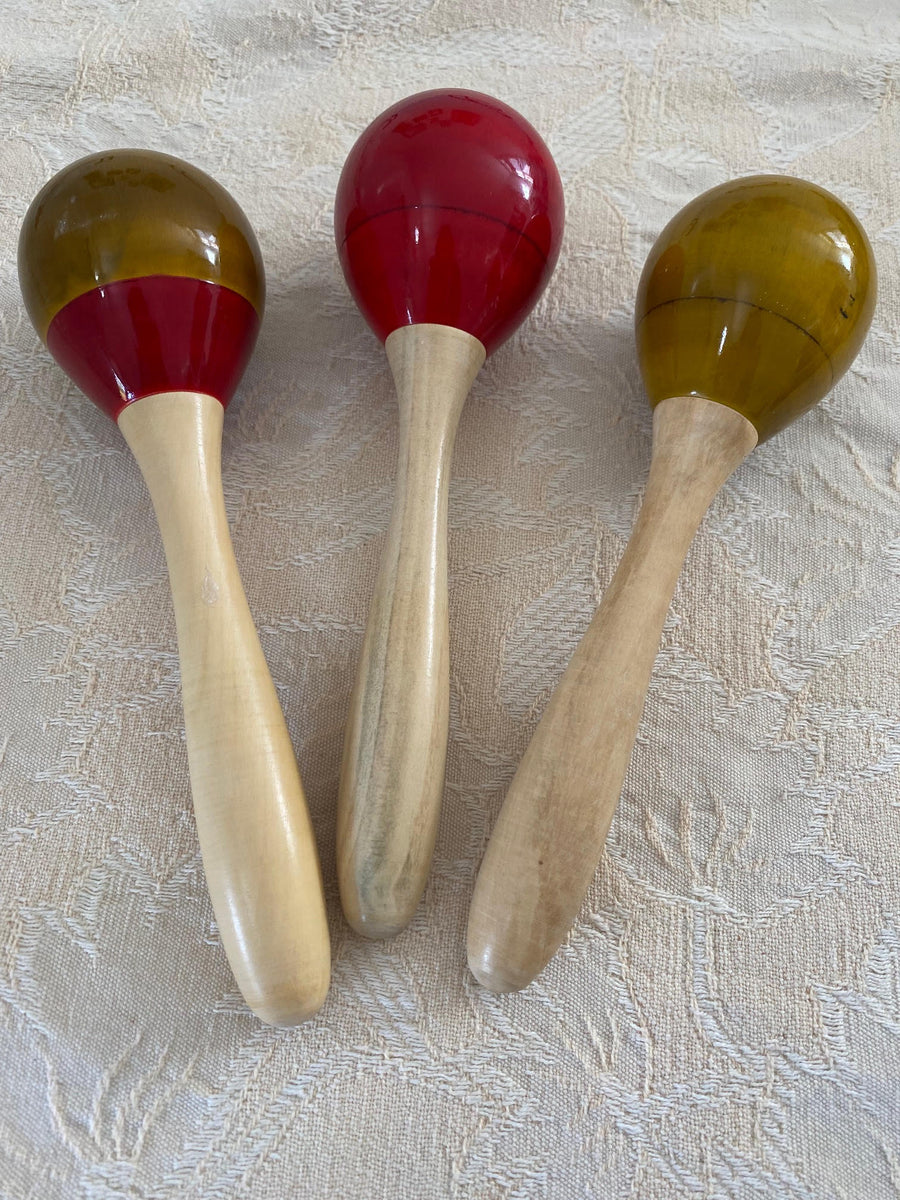Maya Organic - Wooden Maraca Rattle – The Little Toy Shop